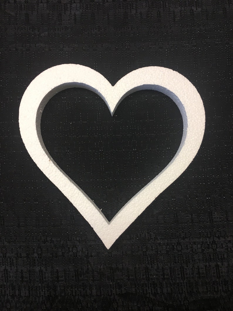 Small Valentine's Day Open Heart - Naked Foam
