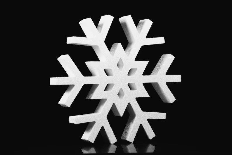 Snowflake - Large 16" - Wholesale Packs - Naked Foam